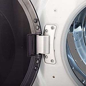 1300W Electric Portable Clothes Dryer Compact Clothes Dryer Easy Control Button Panel for Variety Drying Mode (23.62 * 15.75 * 27.17) Inch Stainless Steel Clothes Dryer with Exhaust Pipe Four-function Portable Clothes Dryer, White