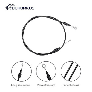 DEHOMKUS 2-PK 178674 Chute Deflector Cable for Husqvarna Parts 532420673 585271701 420673 Snow Thrower - 2-Packs for AYP Part 178674 Snowblower Control Drive Cable