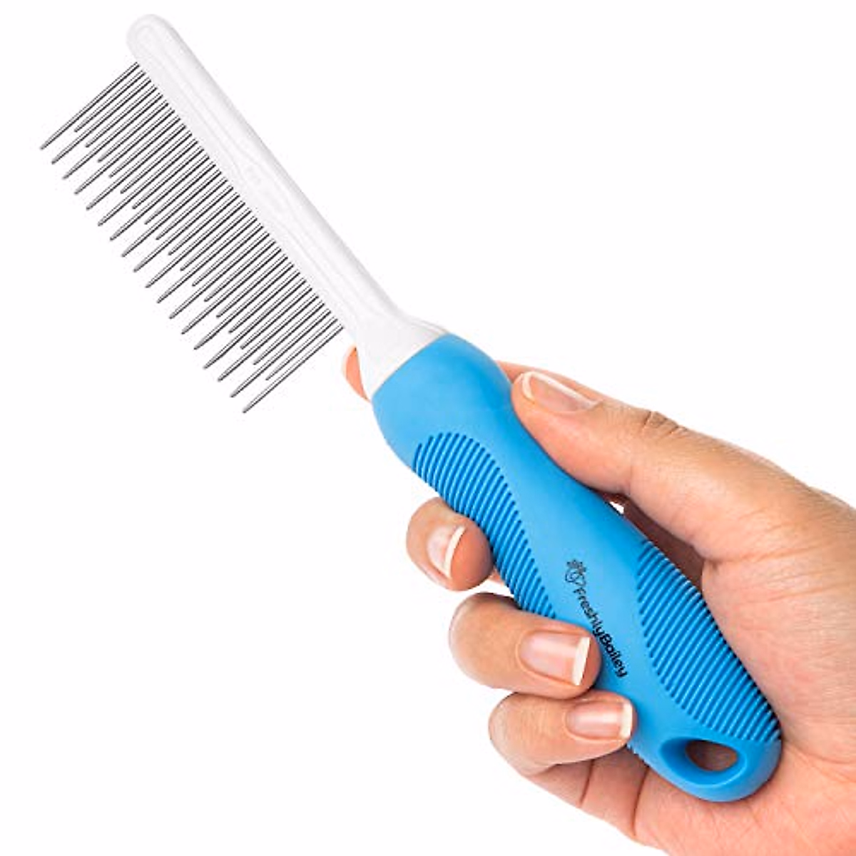 Dog & Cat Combs For Grooming Long Haired Cats & Dogs - Top Pet Detangler Brush For Long & Curly Hair - Comb Removes & Prevents Matted Fur - Perfect For Goldendoodle, Poodle Mixes, and Cat Undercoat