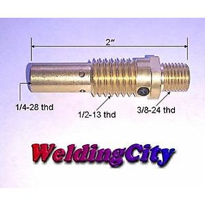 WeldingCity MIG Welding Gun Accessory Kit (.035") Contact Tip-Gas Nozzle-Gas Diffuser-Nozzle Adapter for Lincoln Magnum 200/250 and Tweco #2 180-250 Amp