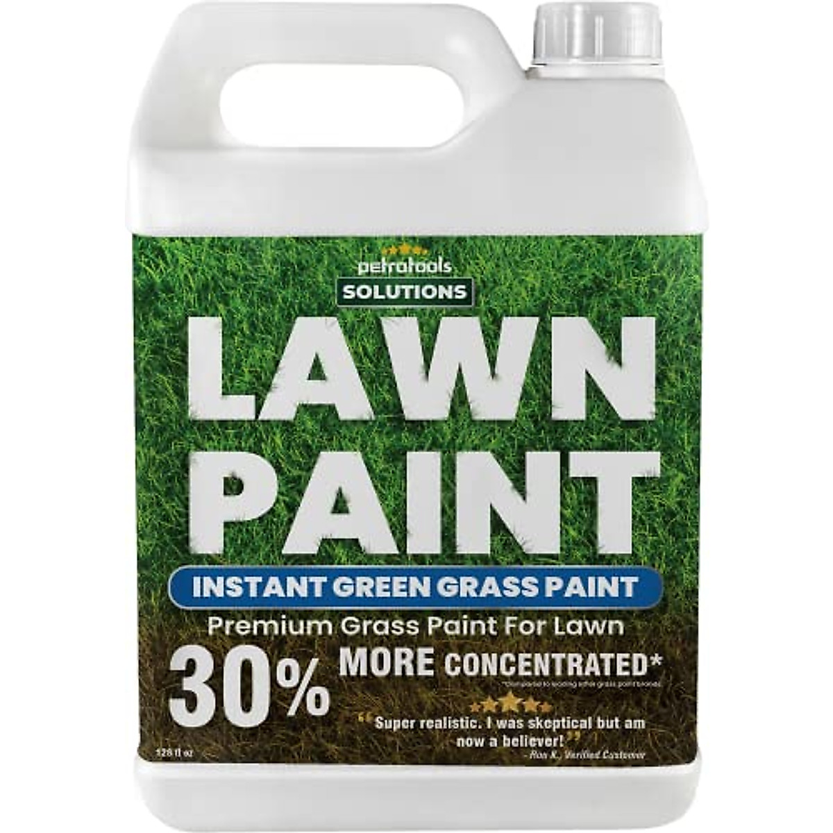 PetraTools Lawn Paint, Green Grass Lawn Spray Grass Paint For Lawn, Green Lawn Spray, Green Grass Spray For Lawn & To Grass Spray Paint Grass Green, Green Dye for Lawn Spray on Grass (1 Gal)
