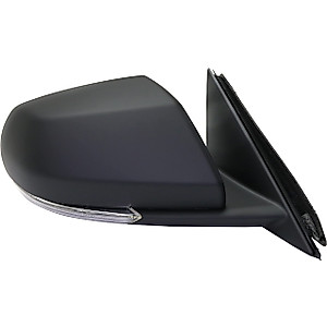 Kool Vue Driver & Passenger Side Power Heated Mirrors for Cadillac ATS 2014-2018 With Signal Light; Without Memory & Puddle Lamp Paintable Sedan