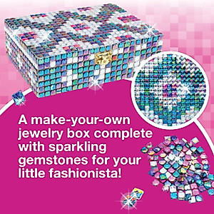 PURPLE LADYBUG DIY Sparkly Girls Jewelry Box for Girls 8-12 Yrs Old - Fun 10 9 8 7 6 Year Old Girl Birthday Gift Idea & Crafts for Girls 8-12 - Girl Toys 8-10, Arts and Crafts for Kids Ages 6-8 Girls