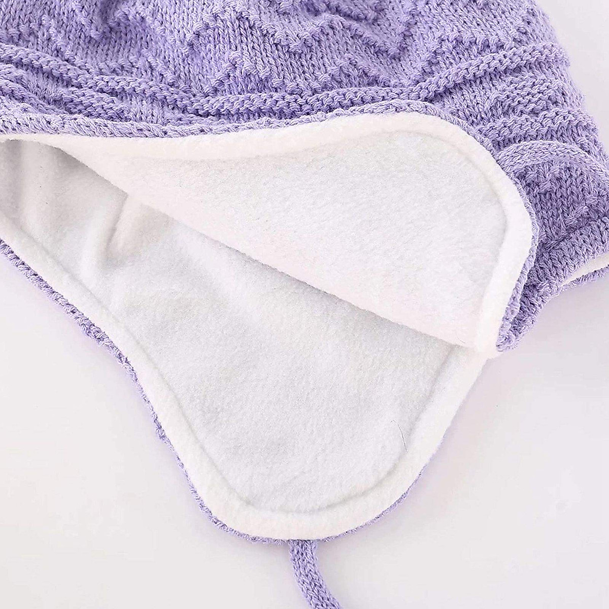 Kids Winter Beanie Hat Mittens Set Warm Fleece Hat Baby Toddler Knitted Hat & Gloves for Boys, Girls