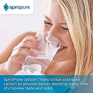 SpiroPure SP-GAC-BB 10x4.5 20 Micron Coconut Shell Granular Activated Carbon (GAC) Water Filter Cartridge GAC-BB 155153-43 (Case of 6)
