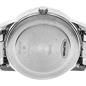 Timex Men's T20031 Easy Reader 35mm Silver-Tone Stainless Steel Expansion Band Watch