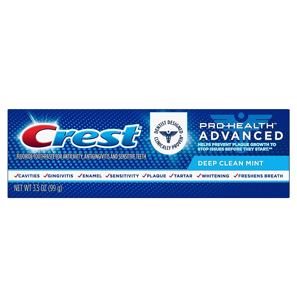 Crest Pro-Health Advanced Extra Deep Clean Mint Toothpaste3.5 oz.(Pack of 3)