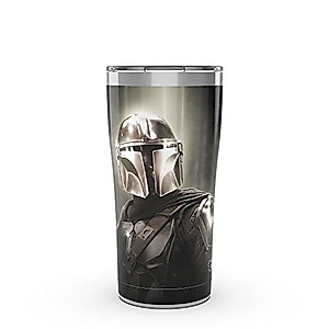 Tervis Triple Walled Star Wars - The Mandalorian - Chrome Insulated Tumbler Cup Keeps Drinks Cold & Hot, 20oz, Stainless Steel