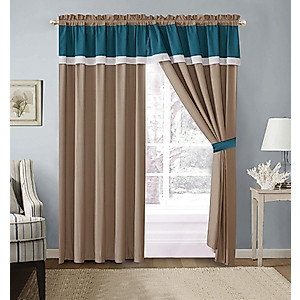 GrandLinen 3-Piece Teal Blue/Grey/White Color Stripe Duvet Cover Set, Queen Size Includes 1 Cover and 2 Shams - Brushed Microfiber - Luxury, Ultra Soft and Durable