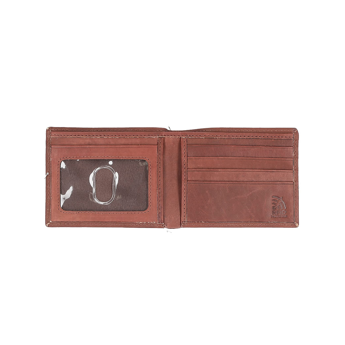 Steve Madden Men's RFID Leather Wallet Gift Set With Key Fob Billfold, Brown 2, One Size US