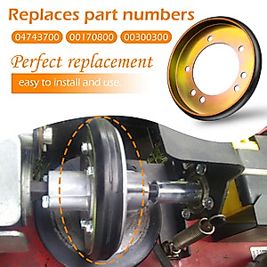 Sconva 04743700 Friction Wheel Snow Blower Drive Disc Fit for Ariens Snow Blower, Snapper Lawn Mower & Troy Bilt Snow Blower - with Brake Lining (1 Pack)