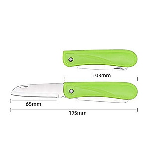 WOIWO 1PCS Stainless Steel Fruit Knife Portable Mini Household Fruit Knife Multi-purpose Folding Fruit Knife