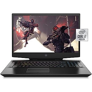 HP OMEN New 15 Gaming Laptop, 15.6" Full HD, Intel Core i7-10750H, NVIDIA GeForce RTX 2070 with Max-Q (8 GB), 16 GB DDR4 RAM, 1TB 7200 RPM SATA Hard Drive and 512 GB SSD Storage, RGB Keyboard
