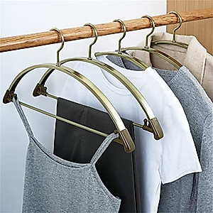 N/A Hanging Clothes Seamless Hanger Clothing Store Aluminum Alloy Clothes Hanger Hanger ( Color : Gray , Size : 44.5*23.5cm )