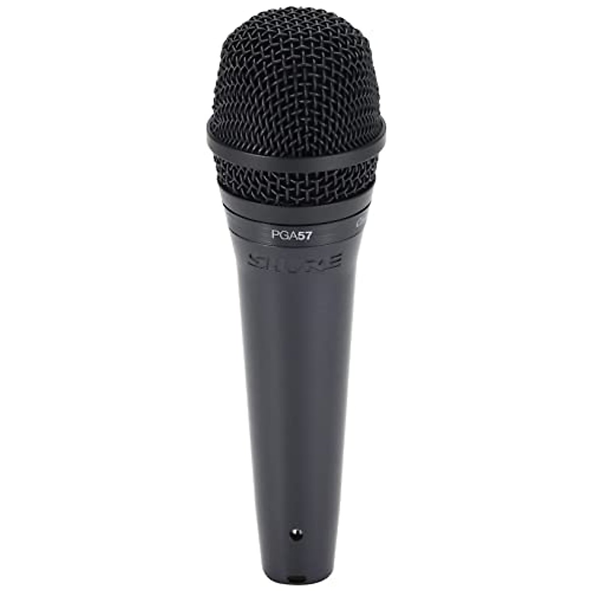 Shure PGA57 Dynamic Microphone - Professional Quality Instrument Mic with Cardioid Pick-up Pattern, 3-in XLR Connector, 15' XLR-to-XLR Cable, Stand Adapter and Zipper Pouch, (PGA57-XLR)