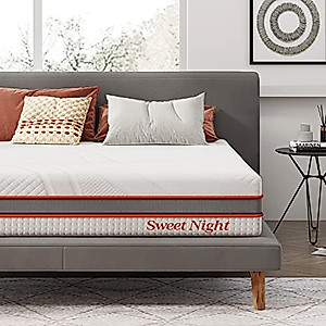 Sweetnight Queen Mattress, 12 Inch Gel Memory Foam Mattress in a Box for Cooling Sleep, Flippable Mattress with Two Firmness Preference, Pressure Relieving, CertiPUR-US Certified