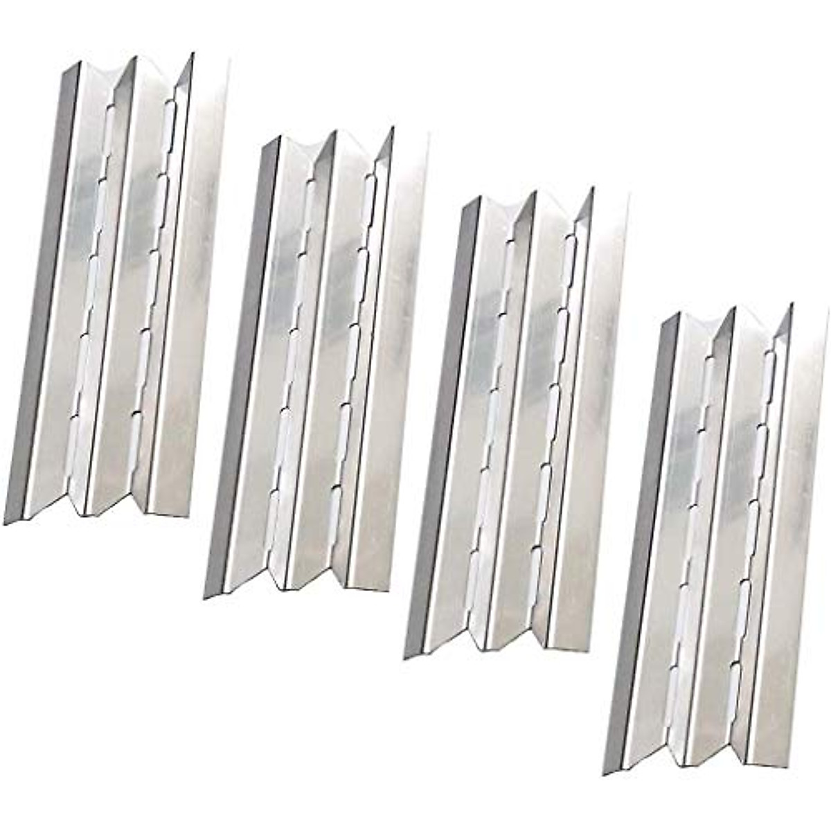 Votenli S9602A(4-Pack) S1108A(4-Pack) 15 7/8" Stainless Steel Heat Plate and Burner Replacement for Broil King 9625-84, 9625-87, 9635-84, 9635-87, Baron 320, Baron 340, Baron 420, Baron 440,