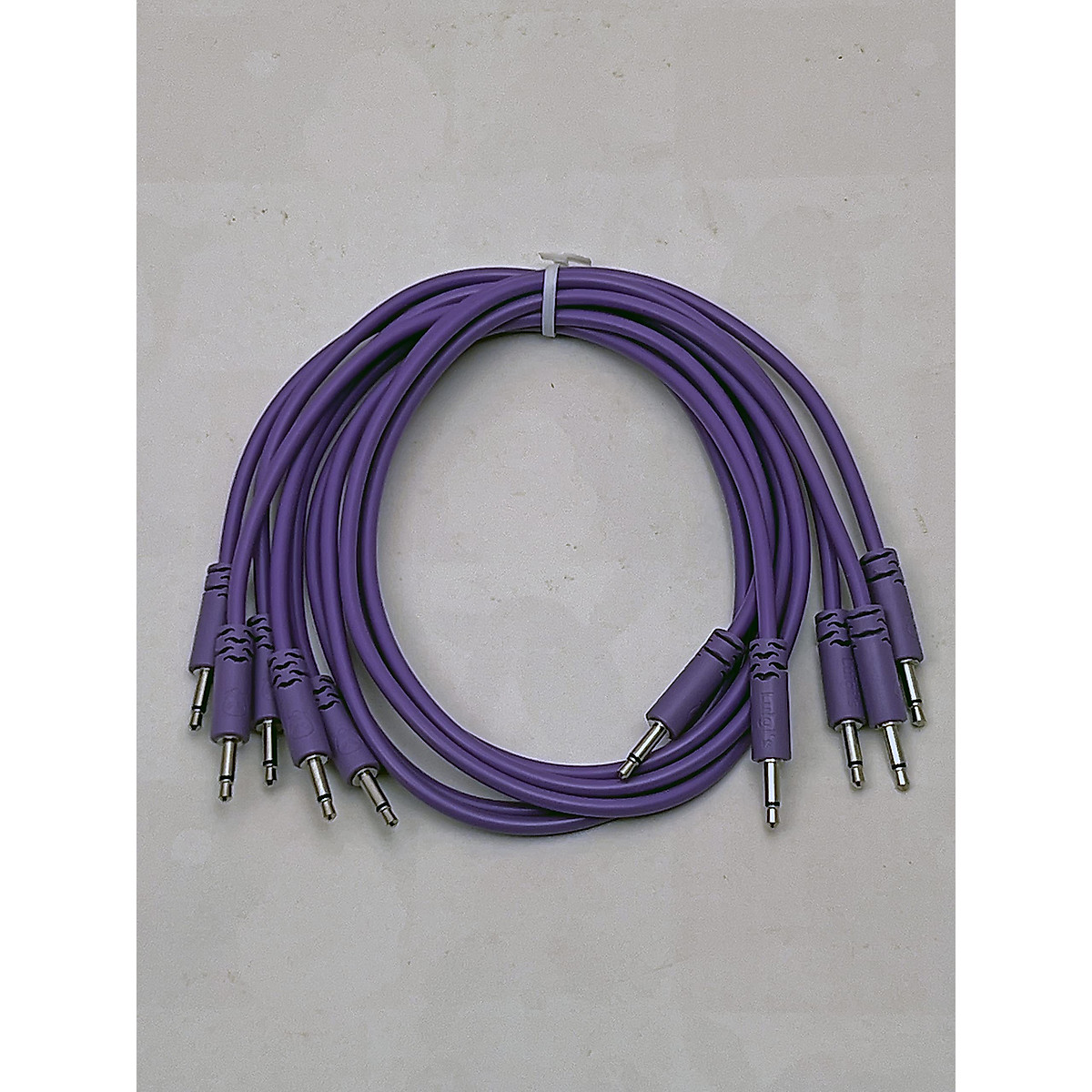 Luigis Modular Supply Spaghetti Eurorack Patch Cables - Package of 5 Purple Cables, 24 (60 cm)
