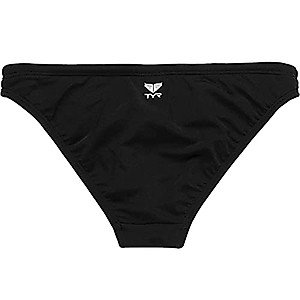 TYR Women's Standard Durafast One Classic Bikini Swimsuit Bottom, Black, Medium