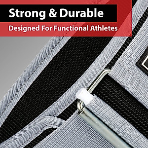 IBRO Quick Locking Premium Weight Lifting Belt - Back Support for Powerlifting, Cross Training & Gym Bodybuilding - 4 Inch Nylon Men and Women with Metal Buckle for Core Stability Silver S