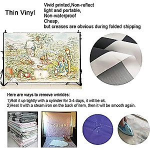 Rabbit Backdrops for Photography Baby Bunny Happy Birthday Party Decorations Background Spring Easter Photo Background Kids Newborn Party Supplies Custom Banner Video Studio Props