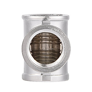 PC Water Cooling T Type Fitting,Cooling Tube for Water Cooling Systems,17mm OD G1/4 Inner Thread 3 Way Water Cooling DIY Tube Connector