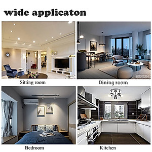 Dimmable GU10 LED Bulbs 4000K - 90% Energy Saving, 120-Volt, Natural light Bulb, 650-Lumen, 7Watt(60-Watt Equivalent Halogen Bulb), Gu10 120°Wide beam angle, 6 Pack