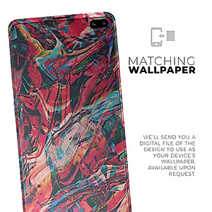 DesignSkinz Liquid Abstract Paint Remix V87 Protective Vinyl Decal Wrap Skin Cover Compatible with The Samsung Galaxy S20 (Screen Trim & Back Glass Skin)