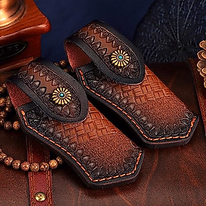 MinnowXY Leathers Pouches Folding Knife Sheath Folding Knife Pouches Kitchen Accessories Leathers Sheath For Everyday