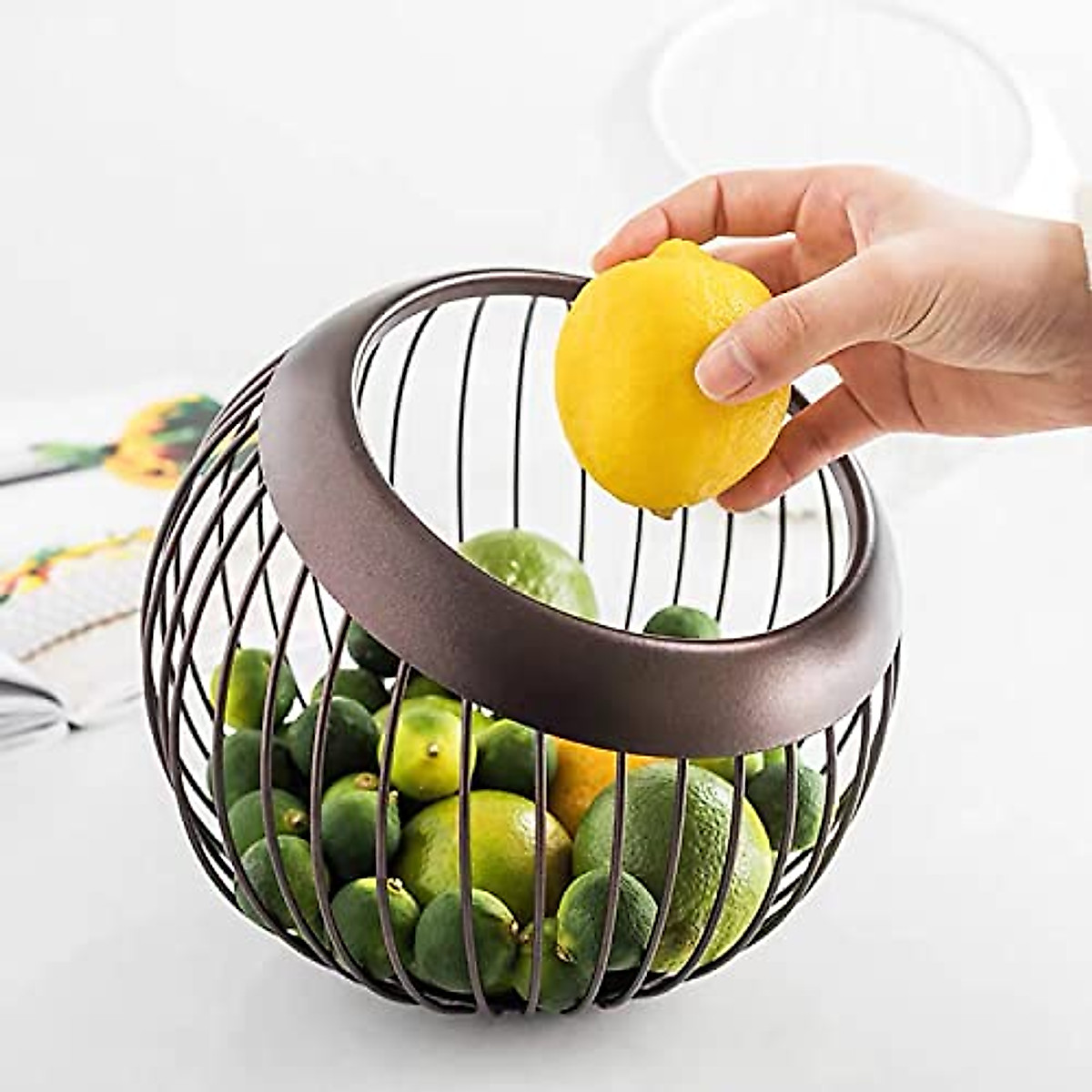 Coffee Pod Holder, Large Capacity K Cup Holder and Espresso Pod Holder, Coffee Pod Organizer for Keurig Kcup Storage and Espresso Capsule Holder, Coffee Pod Storage (Brown)