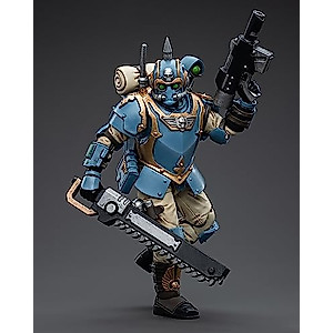 Pipigirl JoyToy Warhammer 40K Genuine License 1/18 Soldier, Astra Militarum Tempestus Scions Squad 55th Kappic Eagles Tempestor, 4.21 inch Models Action Figures Kits (Tempestor)