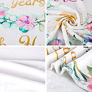75th Birthday Gifts for Women 75th Birthday Decoration Gifts for Women Blanket for 75th Birthday 75 Birthday Gifts for Women Mom Blanket Gifts for Mom from Daughter Throw Blanket 60x50 inches