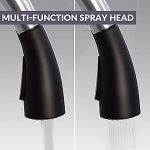 Westbrass KA03A-12 Dual Sensor-Touchless Motion Sensor Control Kitchen Faucet with Pull Down Sprayer Head, Oil Rubbed Bronze