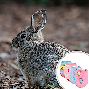 POPETPOP Warm Pet Shirts 4pcs Small Dog Winter Clothes Rabbit Warm Clothes Coral Fleece Animal Vest T-Shirt Warm Bunny Rabbit Apparel for Cat Puppy Kitten Ferret Chihuahua