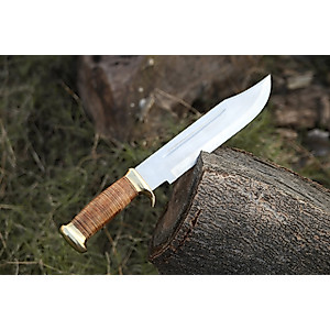 19 Inches High Carbon Steel Stainless Steel Blade with Brass Clip Guard and Pommel Knives | Camping Hunting Outdoor Survival Knives | Birthday Anniversary Xmas Gifts