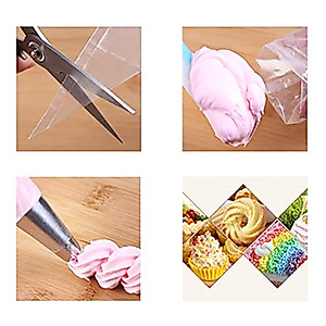 Dzrige 100 Pieces Transparent Cone bags,Clear Triangle Bags,Plastic Cone Bags with Gold Twist Ties,Plastic Treat Bags for Easter Christmas Party Favor,Wedding,Cookies,Candy,Chocolates,Popcorn,Craft Gifts - 5.1" x 9.8"