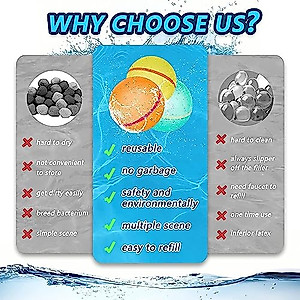 Reusable Water Balloons for kids, Summer Party, Bath Toy, Water Battle Game, Water Park, Latex-Free Silicone Fast Self-Sealing Water Bomb Splash Fun for Kids and Adults (Pack 16)