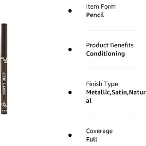 Burts Bees Brown Quartz Defining Retractable Eyeliner, 0.14 GR, Pencil