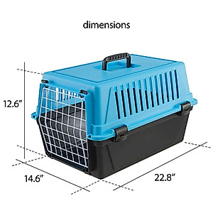 Ferplast Atlas 20 Cat and Dog Carrier, Blue