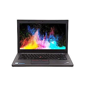 Lenovo ThinkPad T460 14 inches Laptop, Core i5-6300U 2.4GHz, 8GB RAM, 240GB Solid State Drive, Windows 10 Pro 64bit (Renewed)