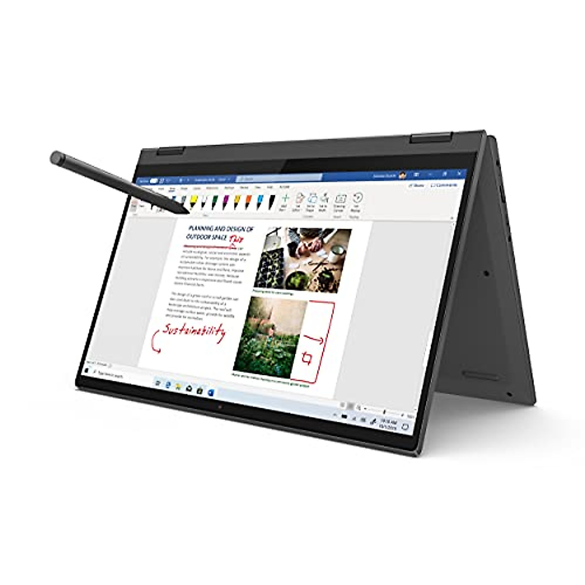 Lenovo Flex 5 14 2-in-1 Business Laptop 14" FHD IPS Touchscreen AMD Quad-Core Ryzen 3 4300U (Beats i7-10510U) 4GB RAM 128GB SSD AMD Radeon Graphics HDMI USB-C Dolby Audio Webcam Win10 Pro Grey + Pen