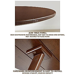 AAMNA Mini Coffee Table with V Base, Vintage Round End Tables, Sofa Table for Dining Room, Living Room, Kitchen, Bedroom, Sofa Side, Bedside,B