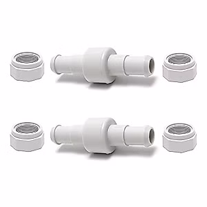 ATIE 280, 380, 180 Pool Cleaner Hose Swivel D20 and Hose Nut D15 Combo Kit Replacement For Zodiac Polaris 280, 380, 180 Pool Cleaners (2 Pack)