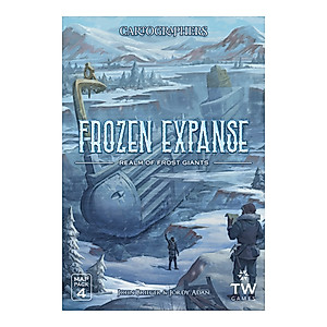 Thunderworks Games - Cartographers: Map Pack 4, Frozen Expanse | Expansion for The Award-Winning Game of Fantasy Map Drawing | Strategy Flip and Write Board Game |Family Game for 1-75 Players
