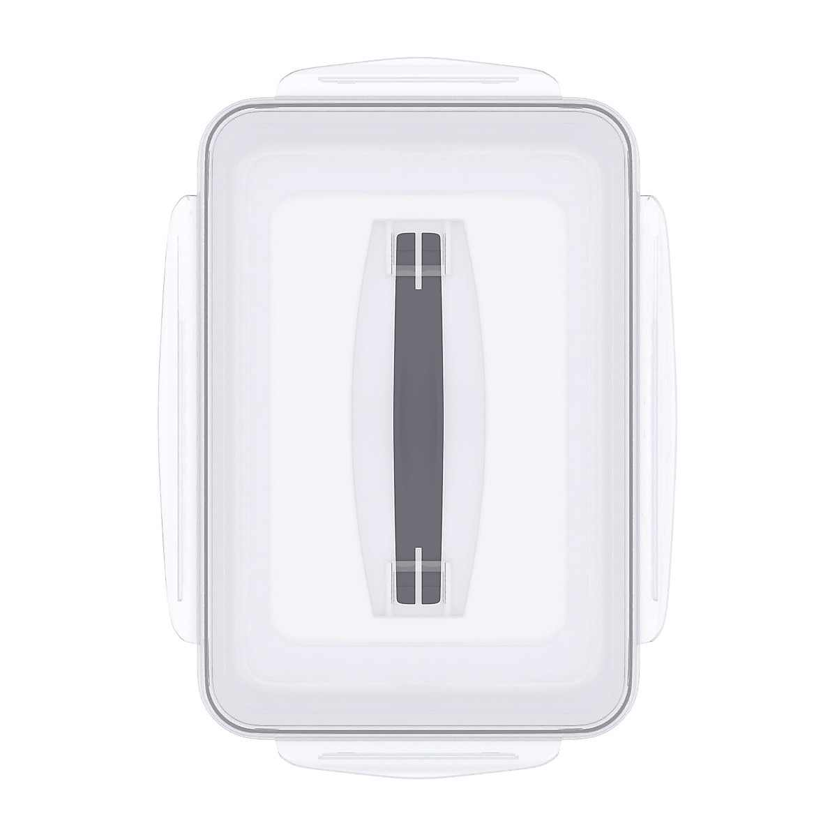 Tstorage 15 Quarts Rectangular Fresh Food Storage Containers, Clear Fresh Food Storage Box with Lid and Handle, Plastic Airtight Freezer Container, 4 Packs