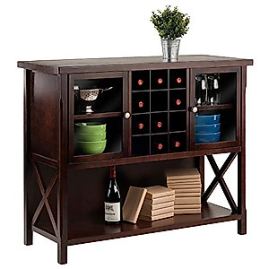 Winsome Xola Buffet Cabinet, Cappuccino