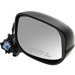 Kool Vue Right Power Door Mirror Compatible With Honda Fit 2009-2014 Paintable