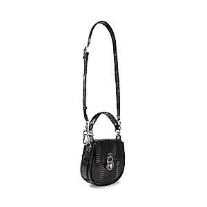 Steve Madden womens Steve Madden AUBREEW Saddle Bag, Black, One Size US