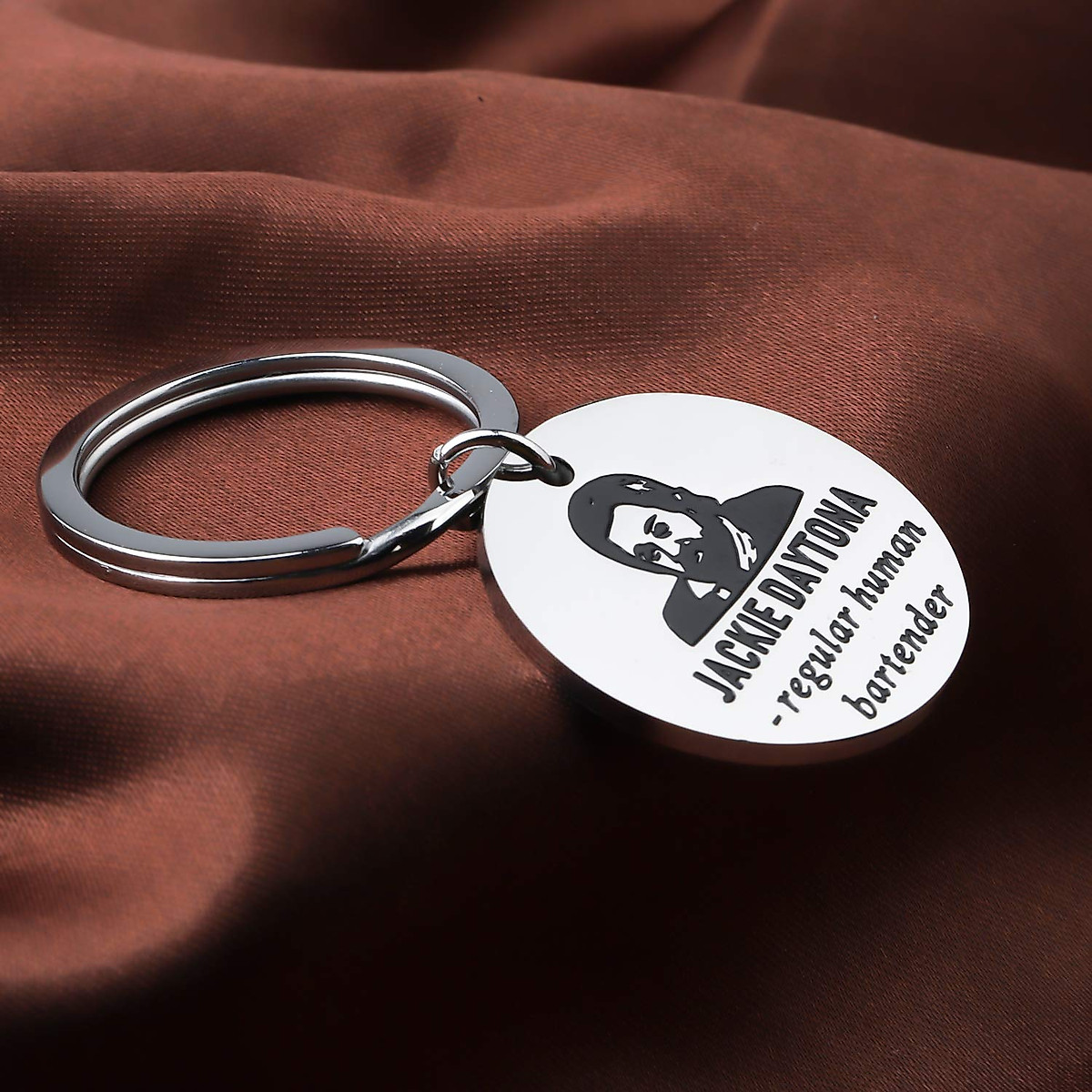 BLEOUK What Do We DO In The Shadows Jackie Daytona Regular Human Bartender Keychain (JACKIE DAYTONA)