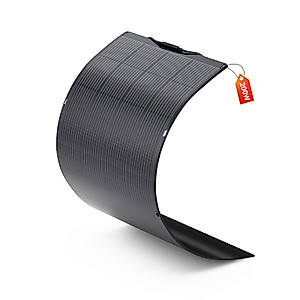 ALLPOWERS SF200 Flexible Solar Panel 200W 32V IP68 Monocrystalline Solar Modules Bendable Semi-Flexible Mono Solar Panel 200 Watt for RV Roof Boat Cabin Van Uneven Surfaces